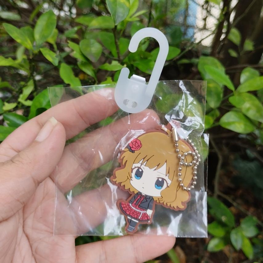 Cute Anime Girl Rubber Strap, Hobbies & Toys, Toys & Games on Carousell