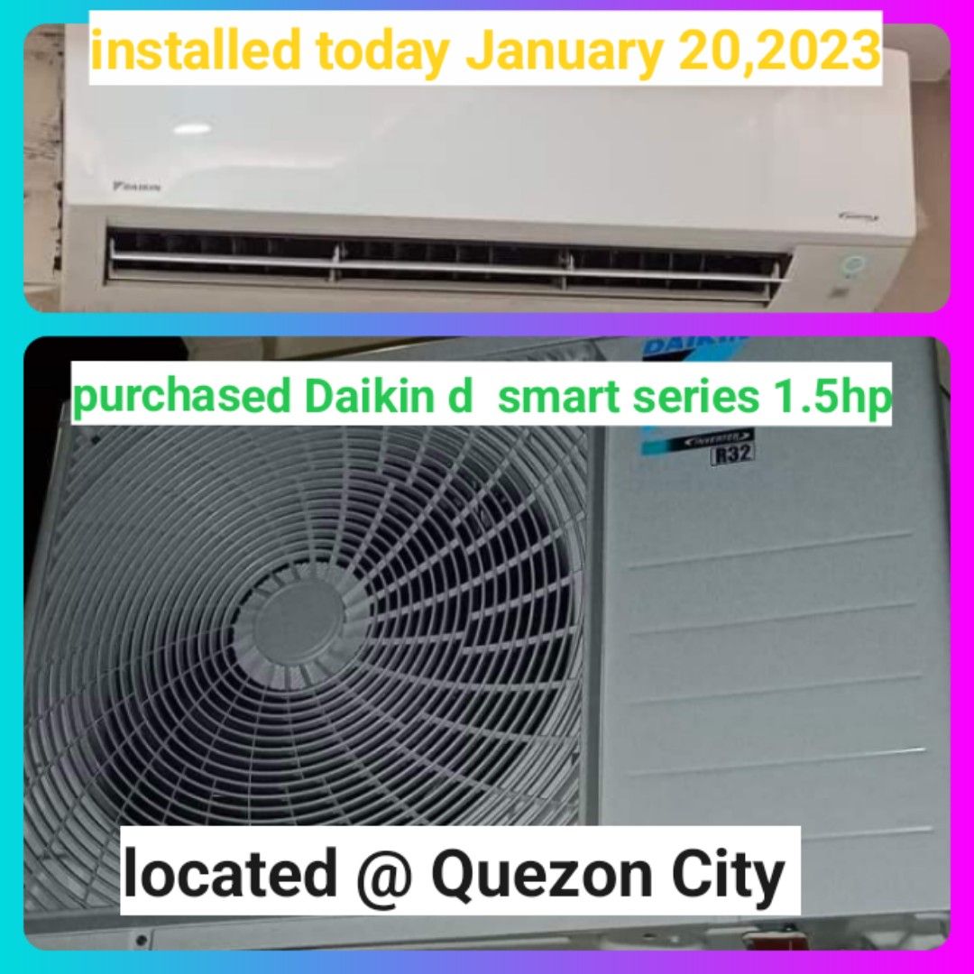 Daikin d smart series split type inverter Aircon with free installation ...