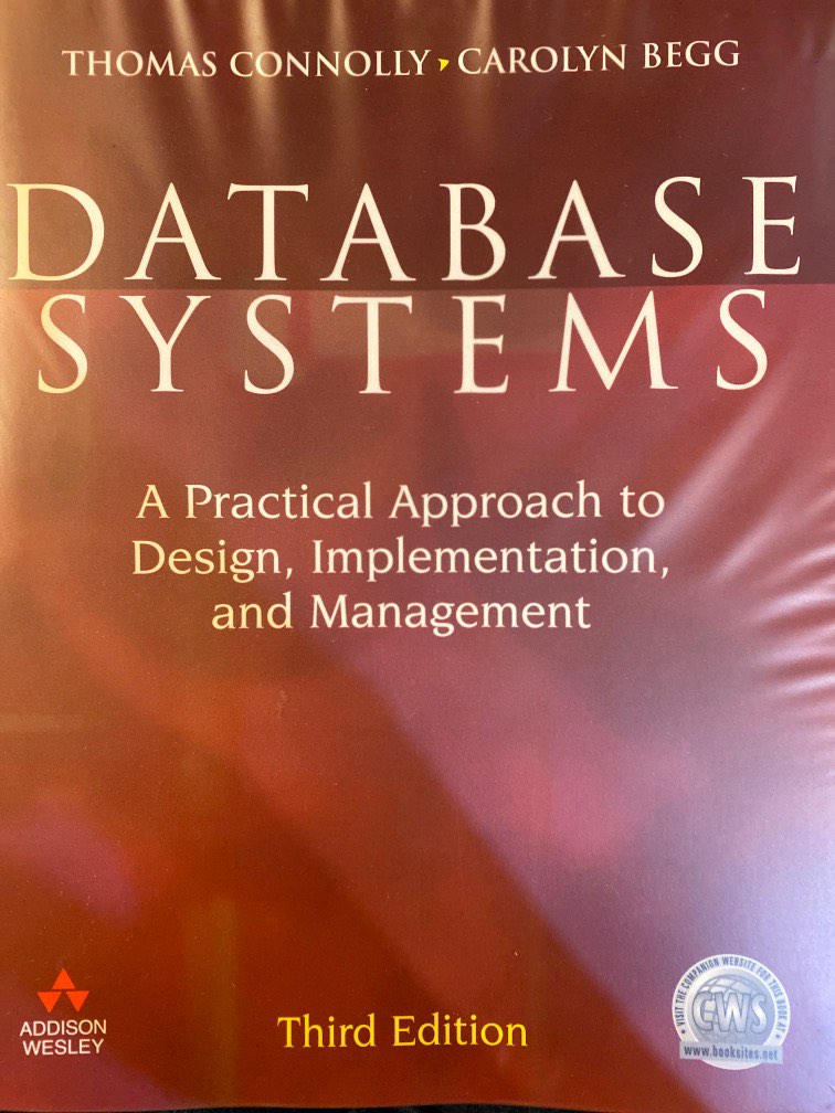 Database Systems A Practical Approach To Design Implementation And Management 興趣及遊戲 書本 And 文具