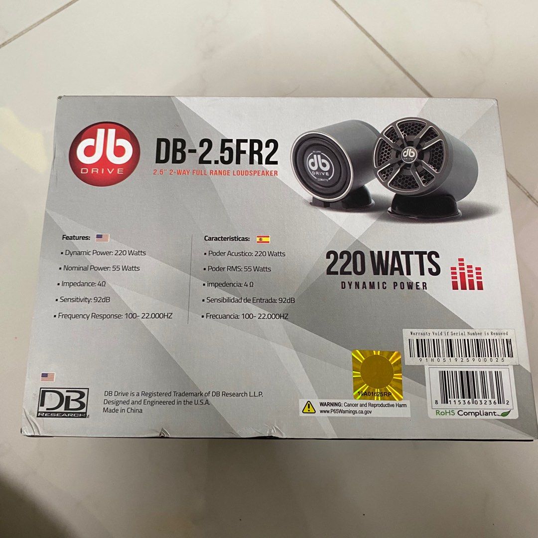 DB Drive Car Speaker, Audio, Soundbars, Speakers & Amplifiers on Carousell