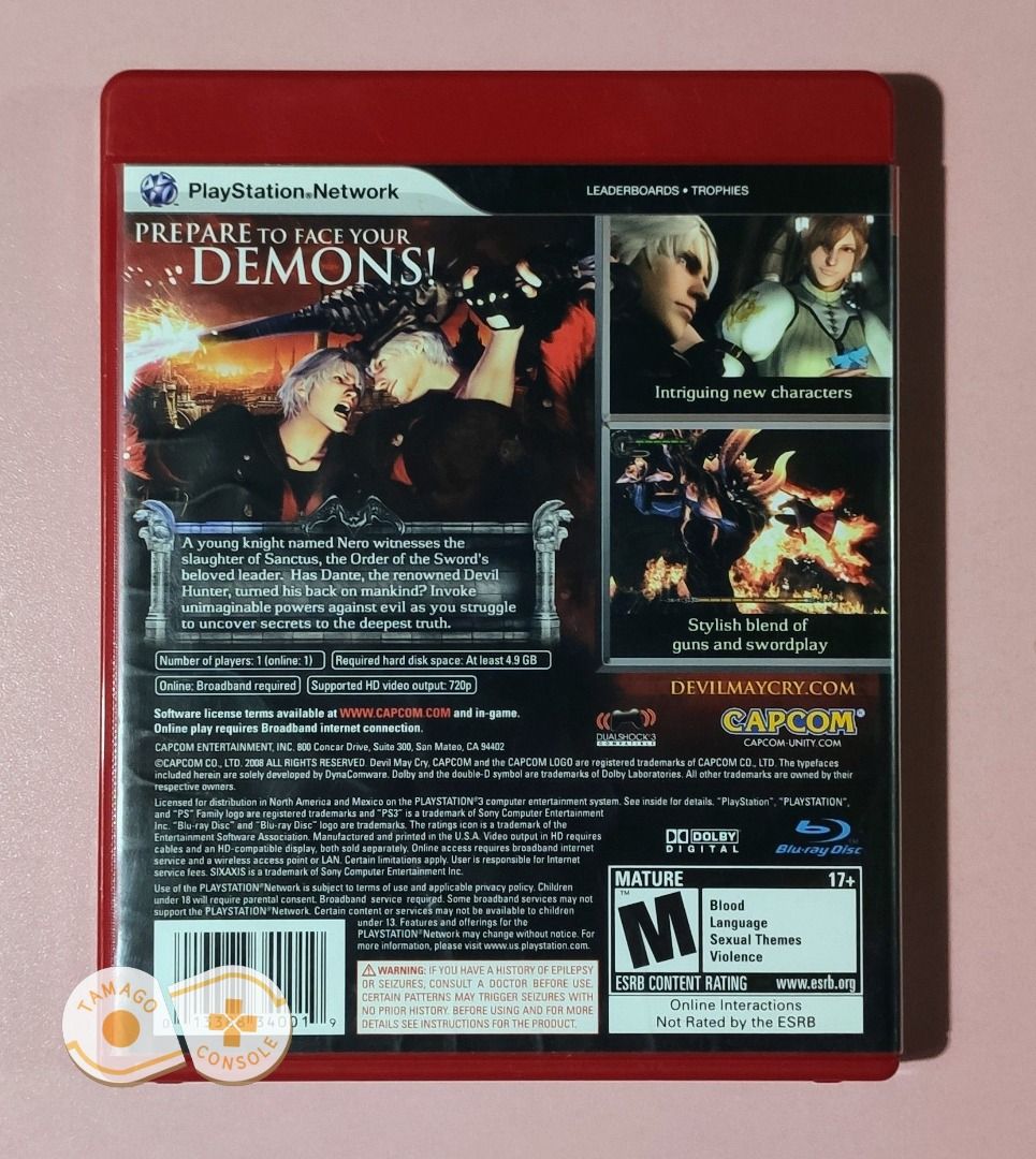 Devil May Cry 4 - [PS3 Game] [ENGLISH Language] [CIB / Complete in Box ...