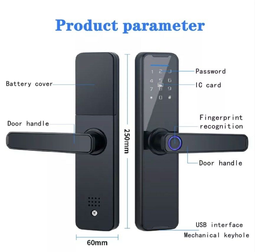 Digital door lock, Furniture & Home Living, Security & Locks, Locks ...