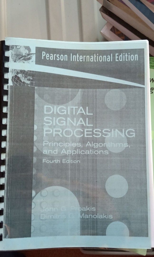 Digital Signal Processing Principles, Algorithms & Applications ...