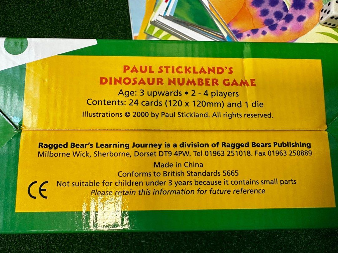 Dinosaur Number Game, Hobbies & Toys, Toys & Games on Carousell