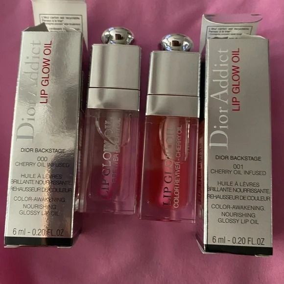 Dior Lip Oil 001 dan 000, Kesehatan & Kecantikan, Rias Wajah di Carousell