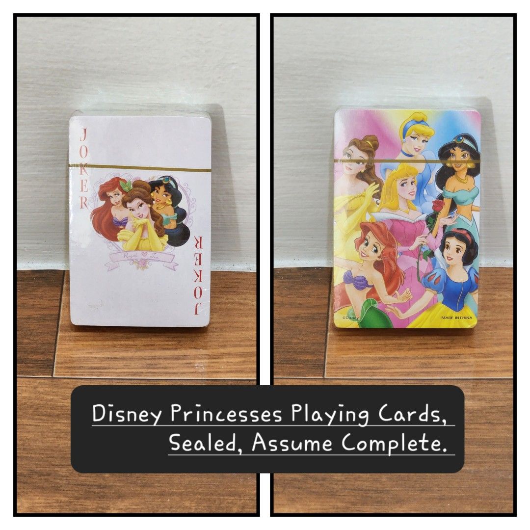 Disney Princesses Playing Cards, Hobbies & Toys, Toys & Games on Carousell