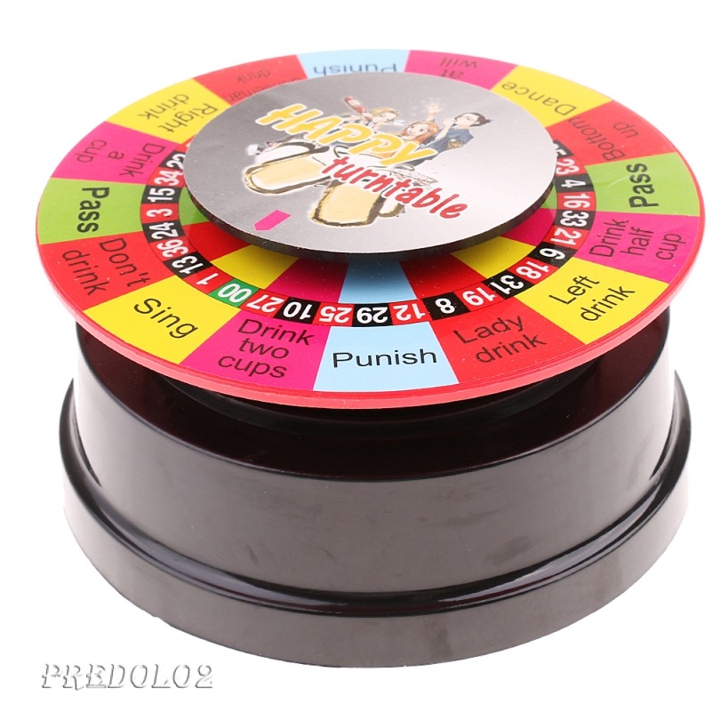 Electric Turntable Spinning Wheel Drinking Game for Party KTV Bar 4inch ...