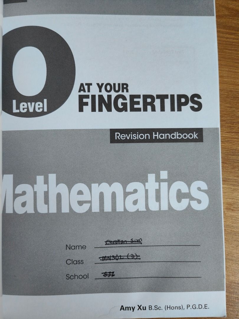 EPH O Level Mathematics Revision Handbook (Elementary Mathematics ...