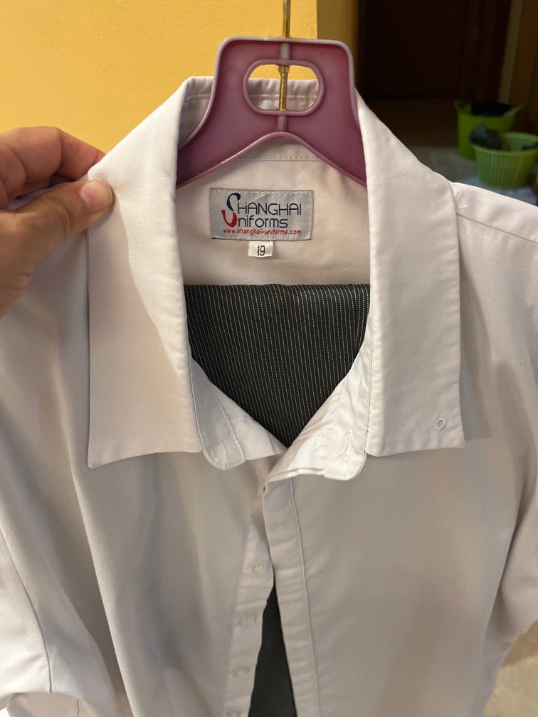 Eunoia JC uniform- male, Men's Fashion, Tops & Sets, Formal Shirts on ...