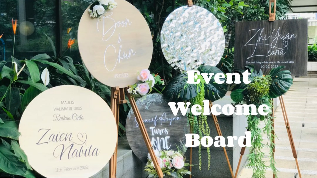 Event Welcome Sign Custom Wedding Proposal Birthday Full Month 100 Days ...