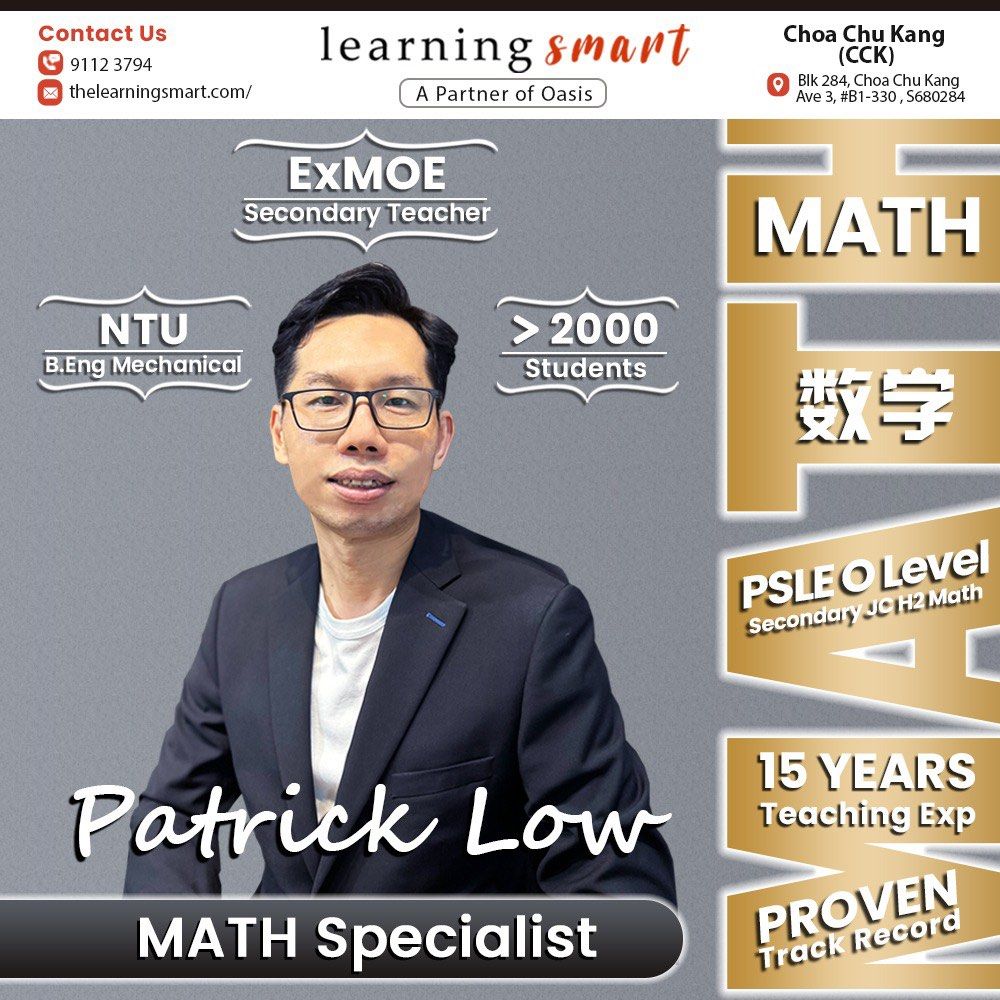 exMOE Math teacher home tuition primary PSLE secondary O level IP IB H2 math, Learning ...