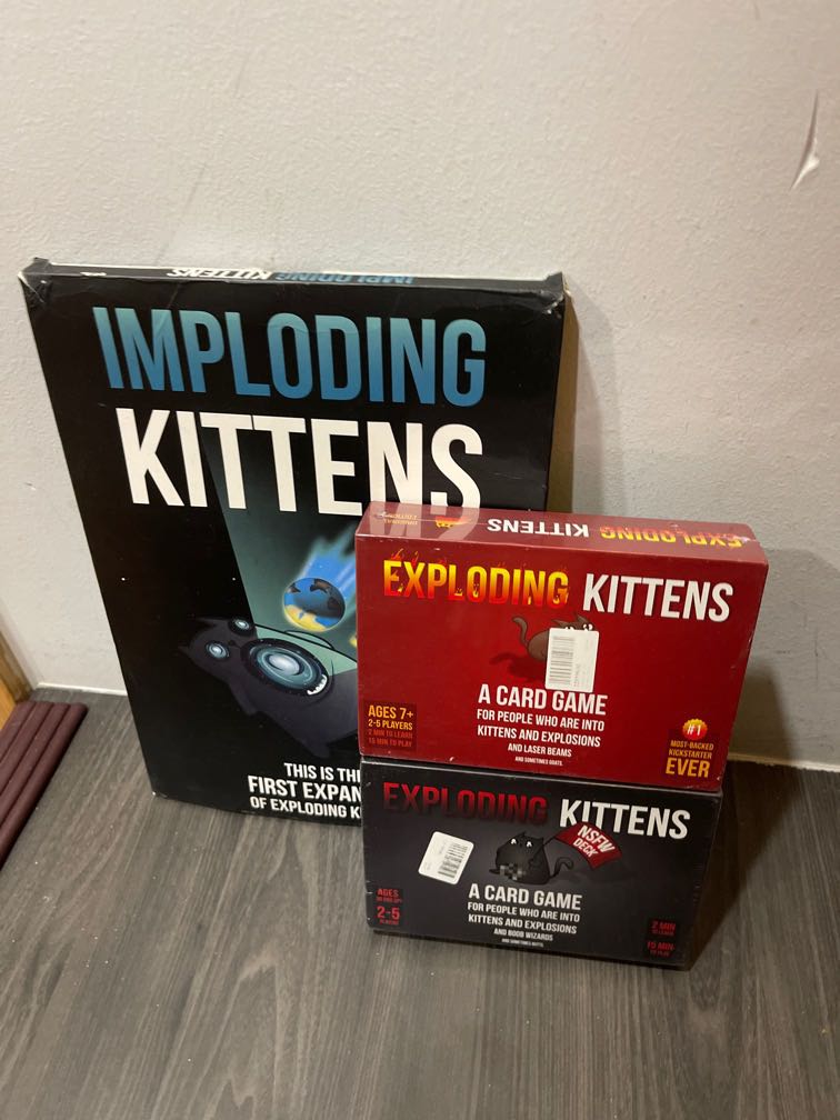 Exploding kittens imploding kittens nsfw original board games, Hobbies ...