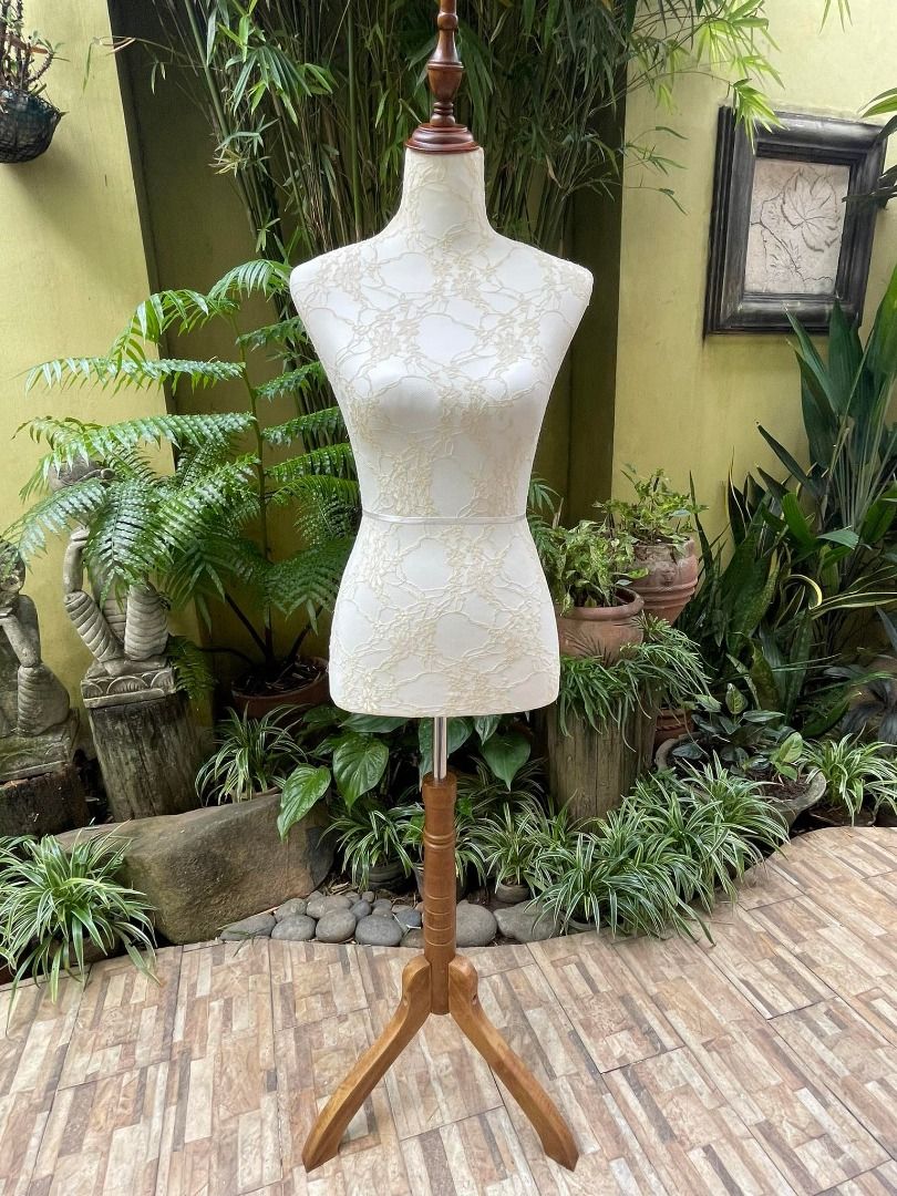 Female Mannequin Torso Dress White Lace, Furniture & Home Living ...