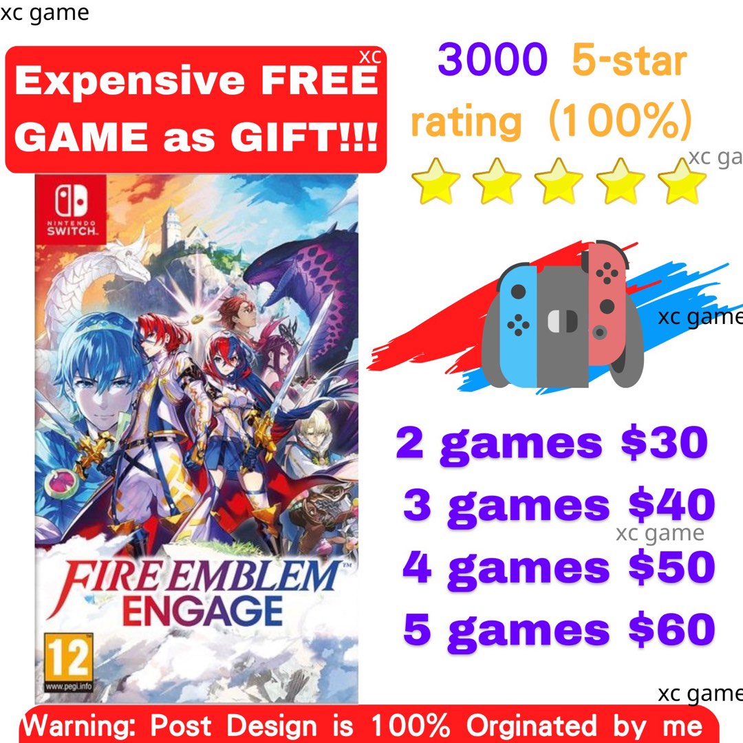 Fire Emblem Engage Nintendo Switch Game, Video Gaming, Video Games ...