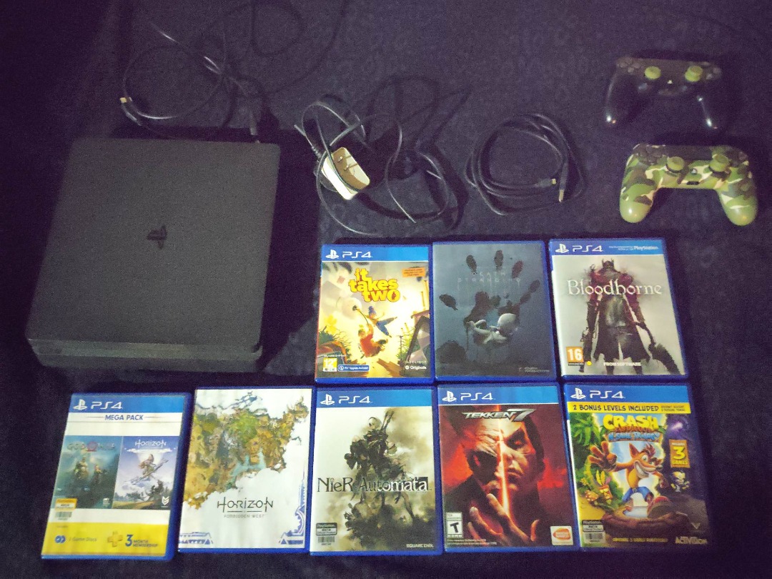FOR SALE PS4 SLIM 1TB | NO ISSUES | 9 Physical Games + Digital Games ...