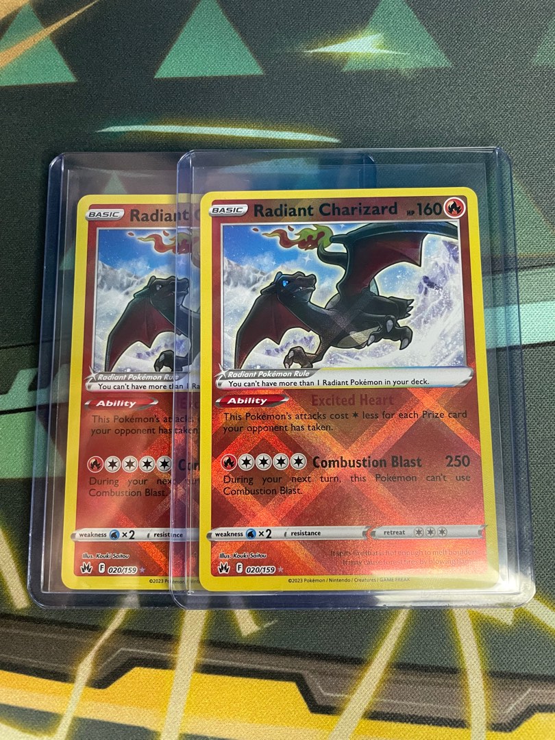 [FREE MAIL] Radian Charizard 020/159 Crown Zenith, Hobbies & Toys, Toys ...