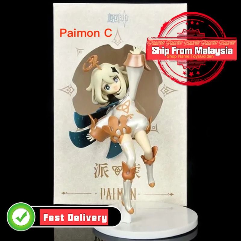 Genshin Impact Paimon Anime Game Action Figure 13cm Collection Model ...