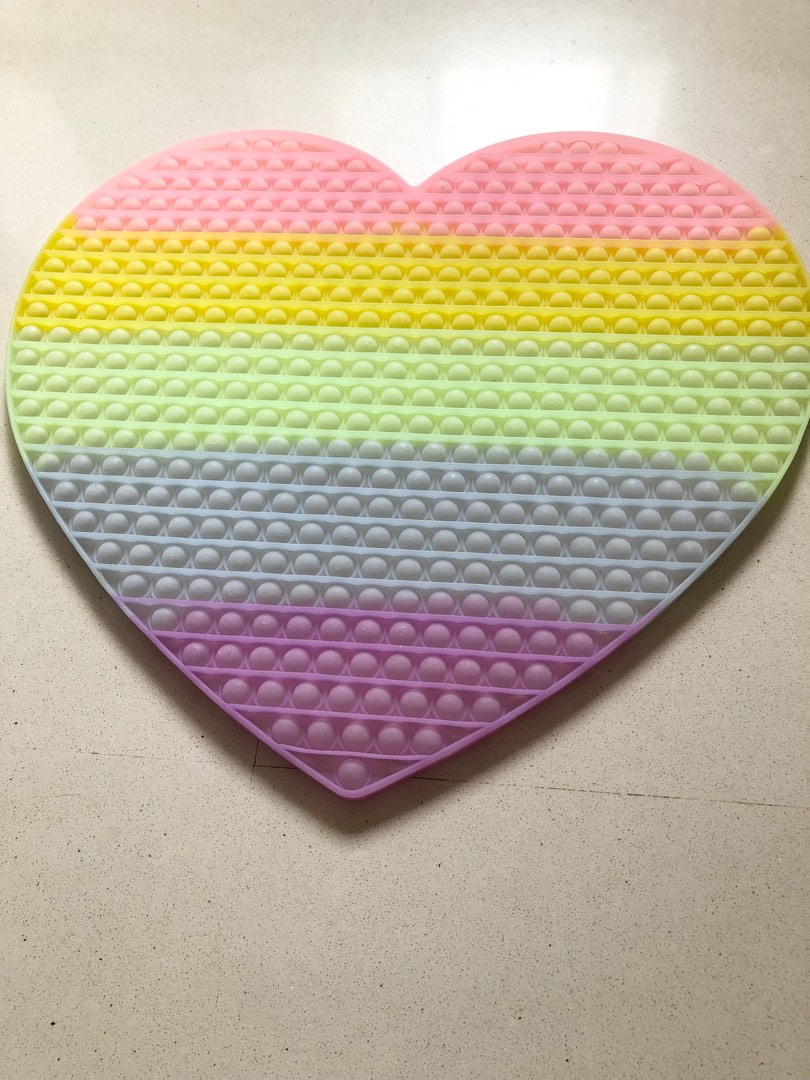 Giant Pop It toy heart shaped, Hobbies & Toys, Toys & Games on Carousell