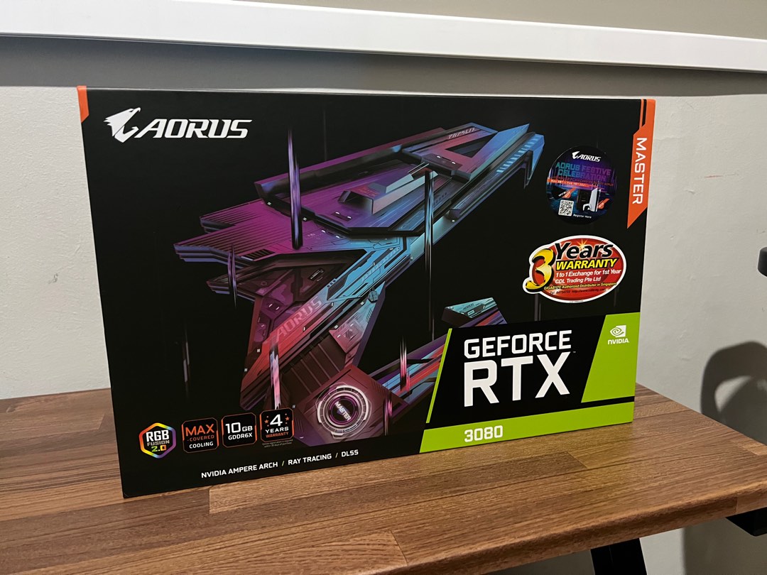 Gigabyte Aorus Master RTX 3080 10gb Local Set, Computers & Tech, Parts ...