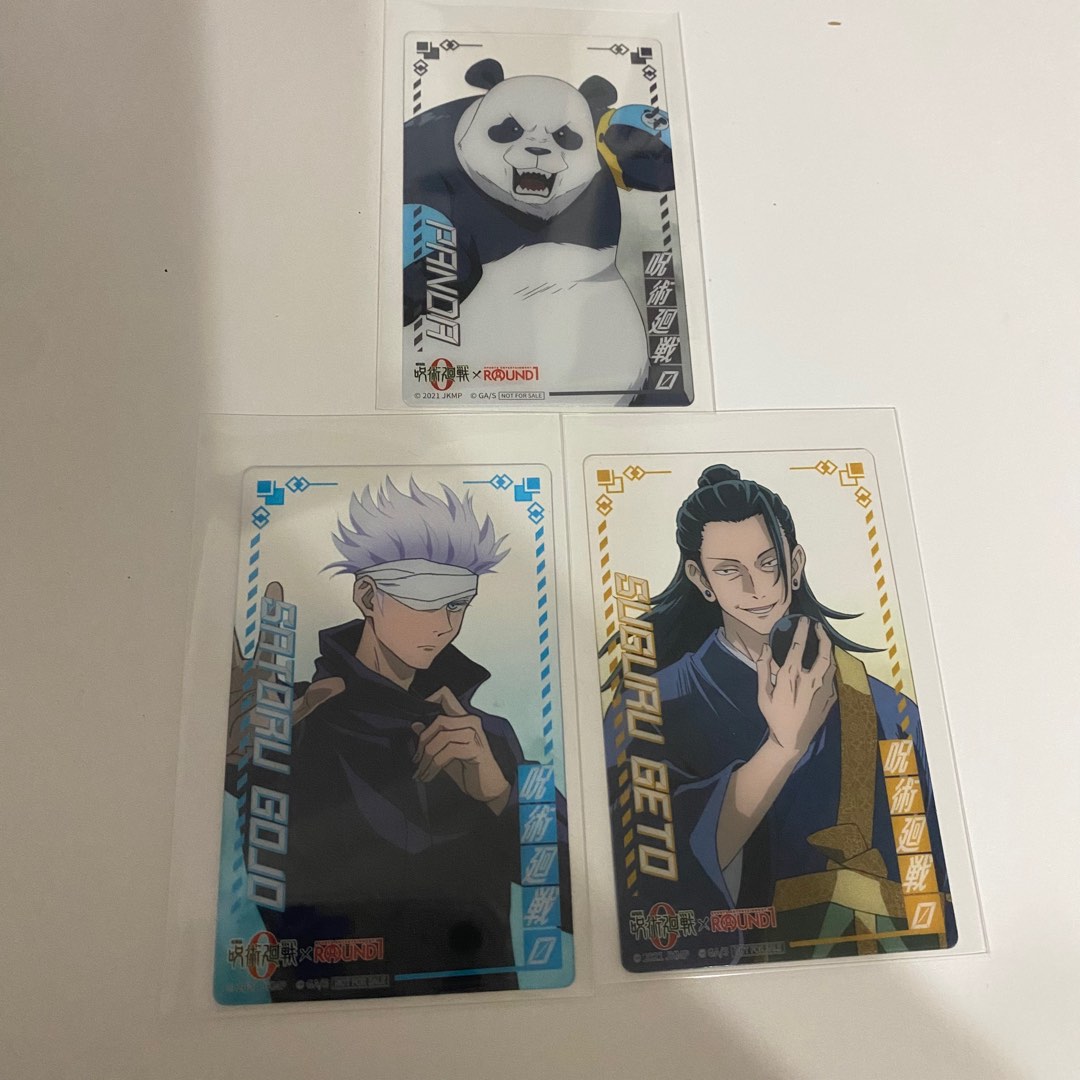 gojo, geto, satosugu, panda clear cards (jujutsu kaisen jjk), Hobbies ...