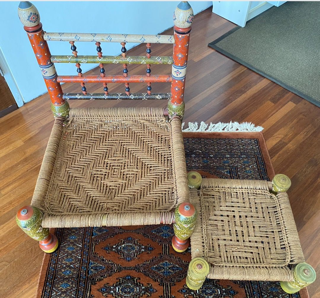 Handicraft Chair and stool, Furniture & Home Living, Furniture, Chairs ...