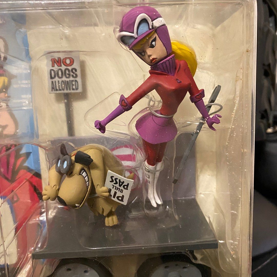 Hanna barbera penelope pitstop & muttley figure, Hobbies & Toys, Toys & Games on Carousell