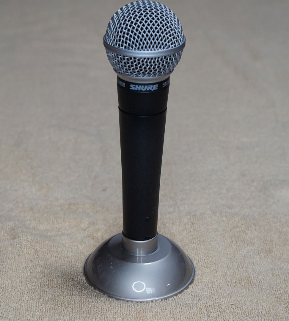 Heavy Duty Stainless Steel Microphone Display Stand, Hobbies & Toys ...