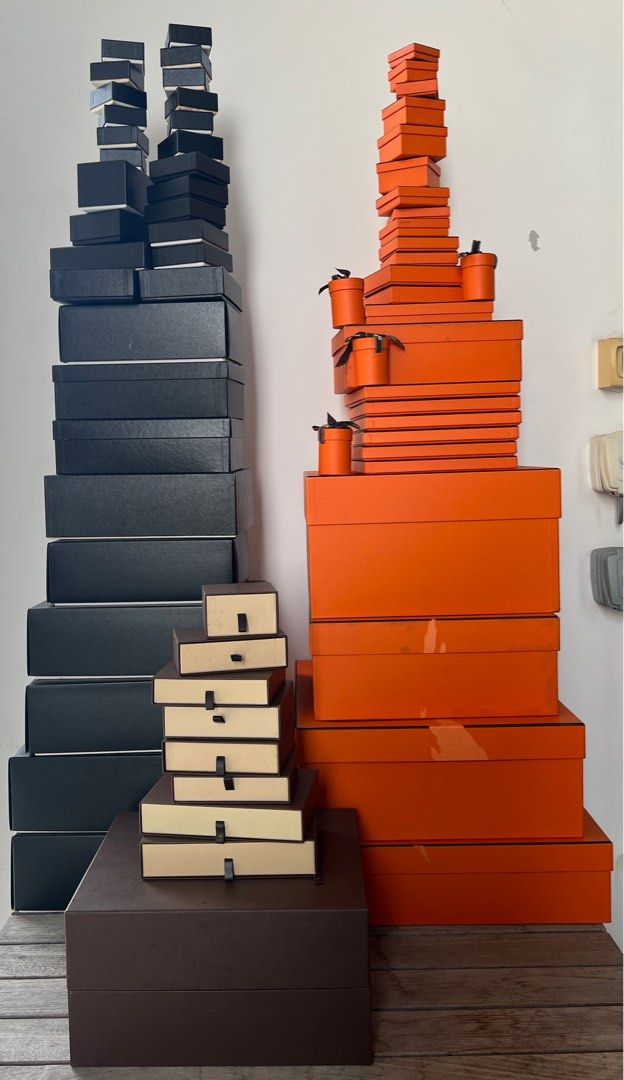 Hermes boxes, Chanel boxes, LV boxes, Luxury, Accessories on Carousell