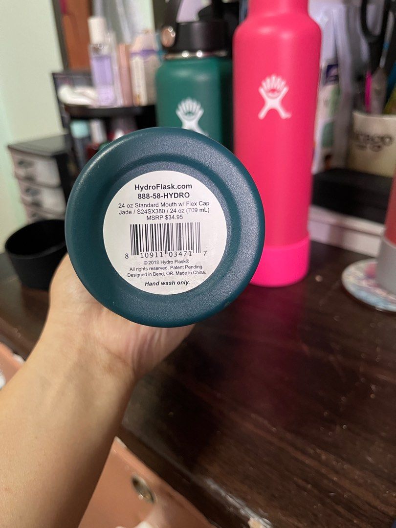 Authentic Hydro Flask Jade 24 oz, Furniture & Home Living, Kitchenware ...