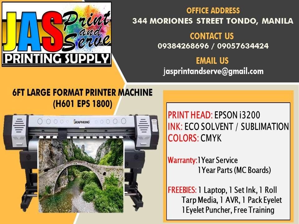 i3200 Eco Solvent Printer for Stickers and Tarpaulin, Computers & Tech ...