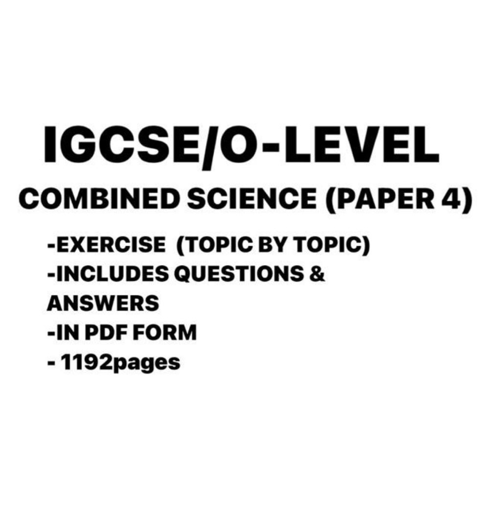 IGCSE/O LEVEL COMBINED SCIENCE PAPER 4 EXERCISE & ANSWERS, Hobbies ...