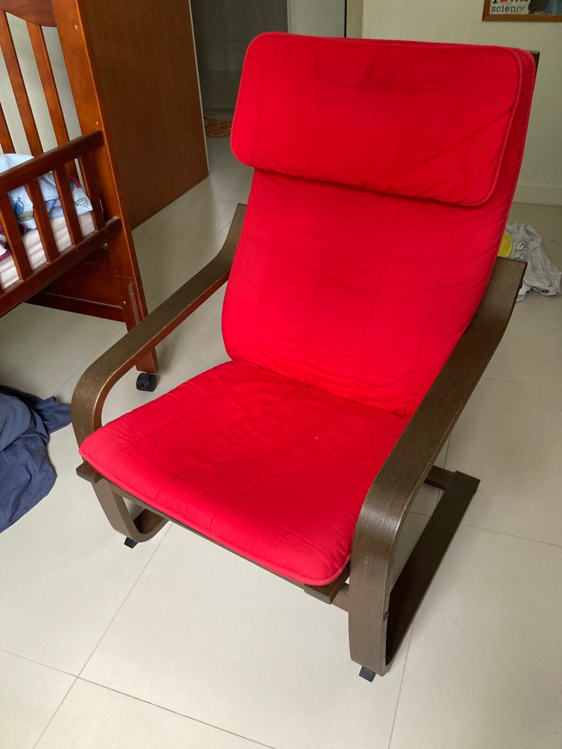 IKEA Poang Armchair, Furniture & Home Living, Furniture, Chairs on ...