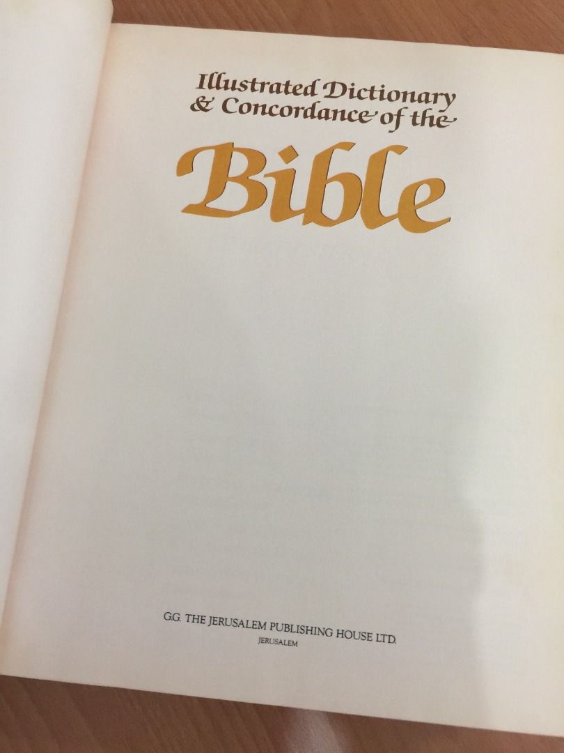 Illustrated Dictionary & Concordance of the Bible, Hobbies & Toys ...