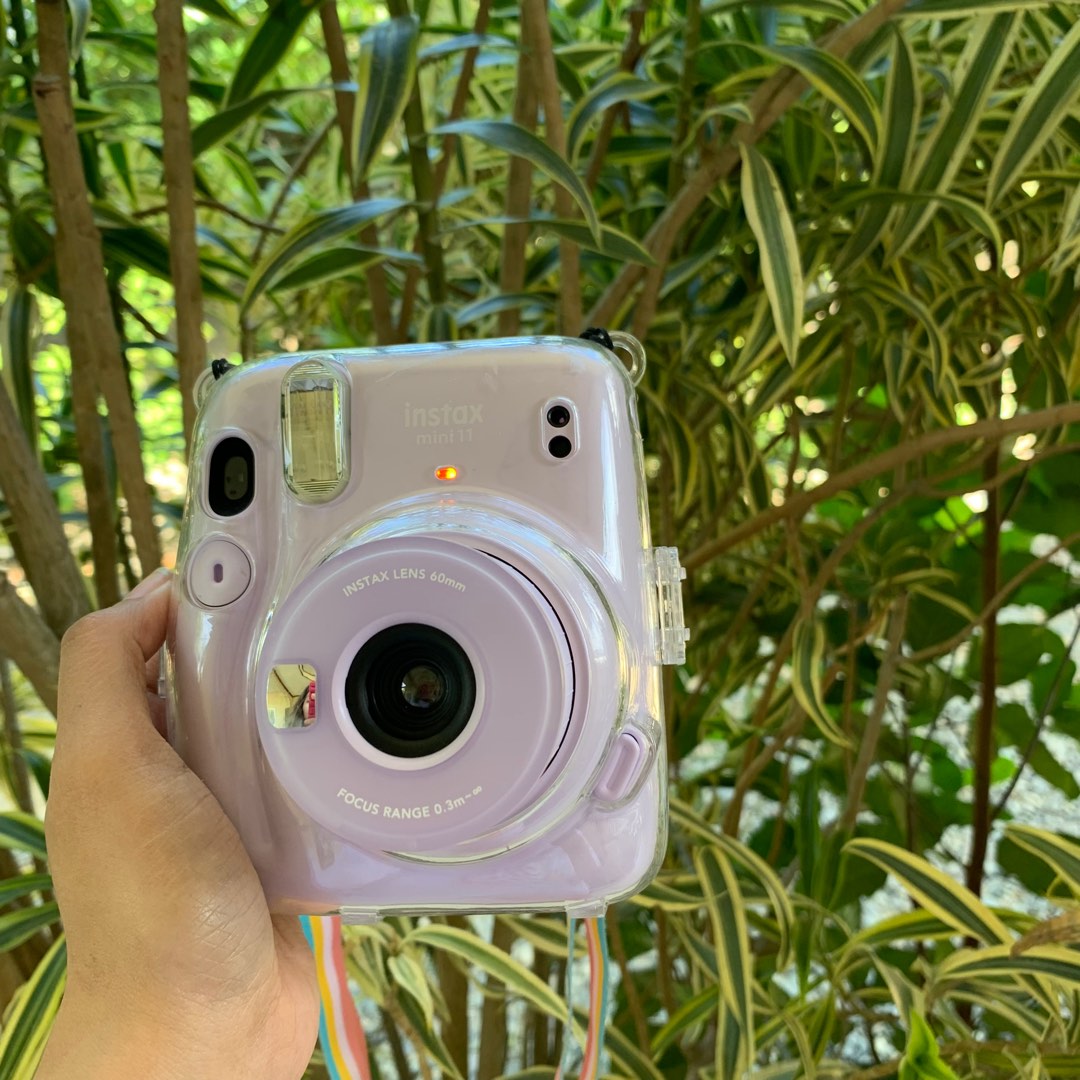 Instax Mini 11 Lilac (with case), Photography, Cameras on Carousell