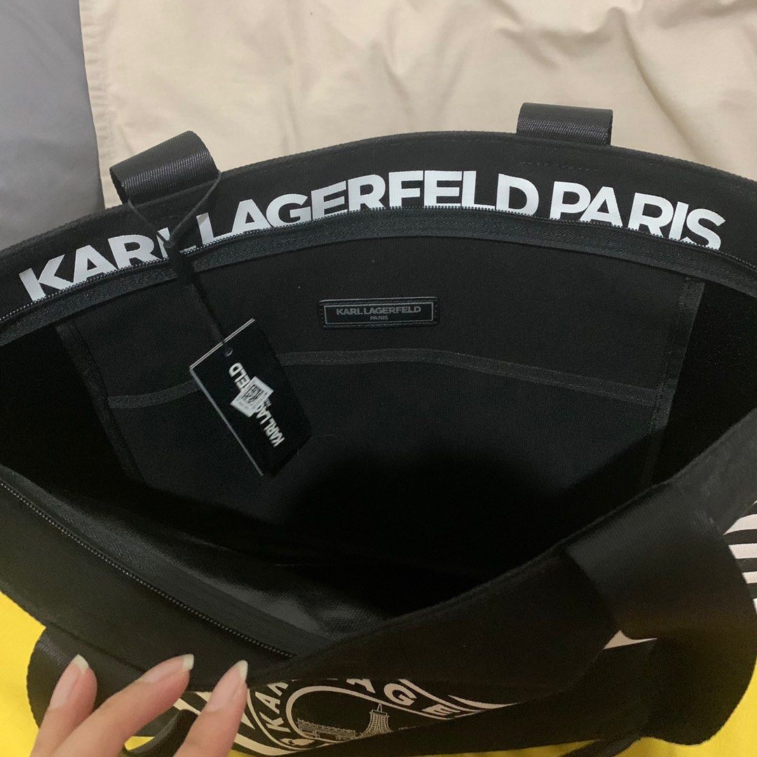 Karl Lagerfeld Totebag Canvas, Barang Mewah, Tas & Dompet di Carousell