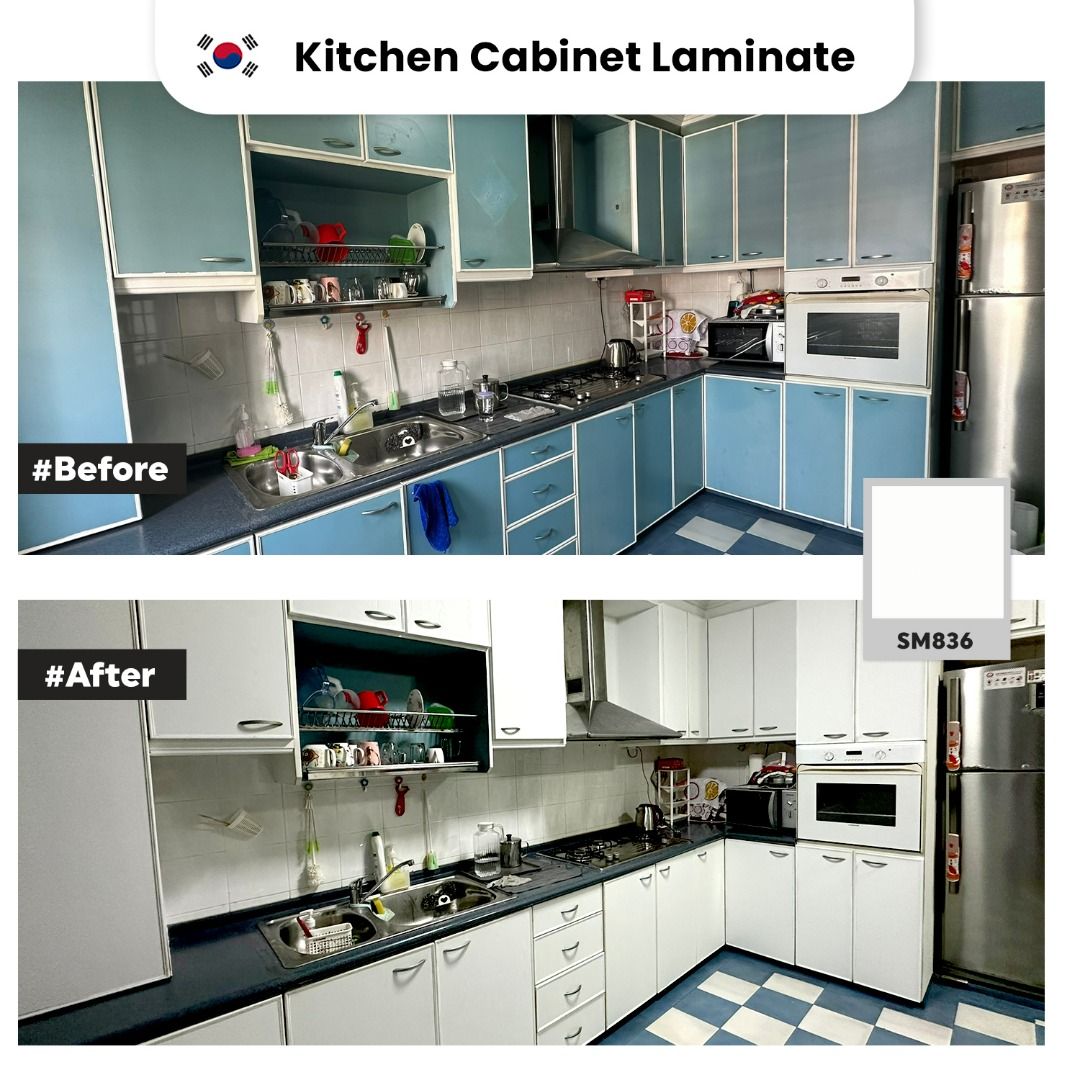 KOREA INFEEL Kitchen Laminate Cabinet Laminate / Kitchen Set Laminate ...