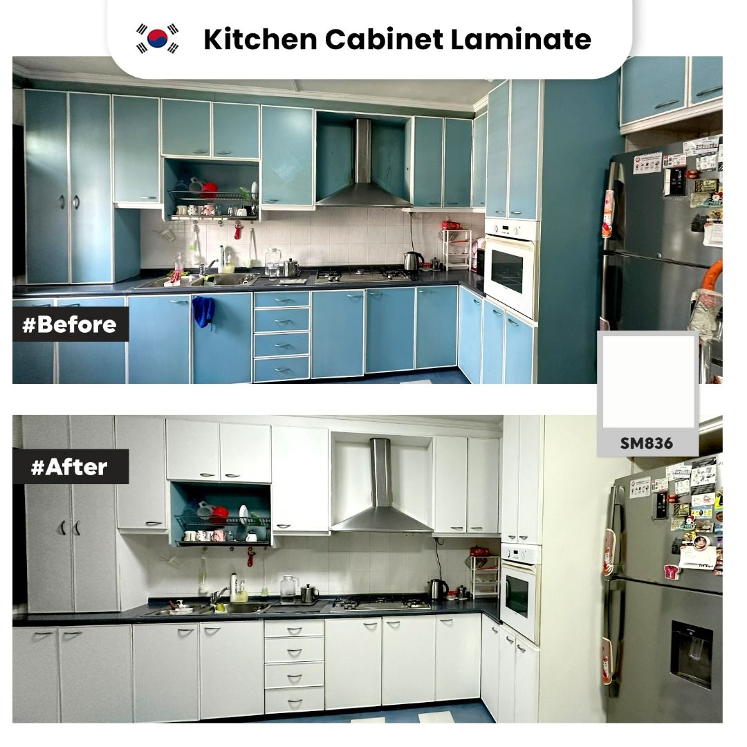 KOREA INFEEL Kitchen Laminate Cabinet Laminate / Kitchen Set Laminate ...