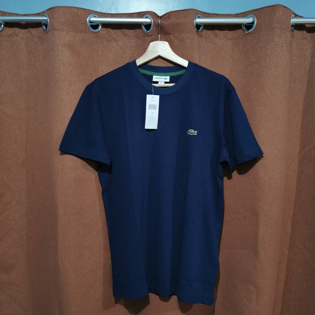 Lacoste basic logo navy blue, Men's Fashion, Tops & Sets, Tshirts ...