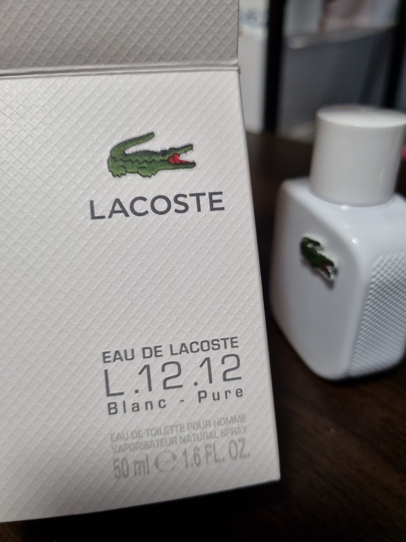 Lacoste L. 12. 12 Blanc Pure, Beauty & Personal Care, Fragrance ...