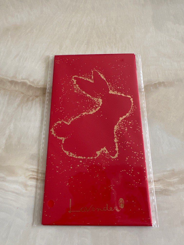 Lavender bakery rabbit red packet, Hobbies & Toys, Stationery & Craft ...