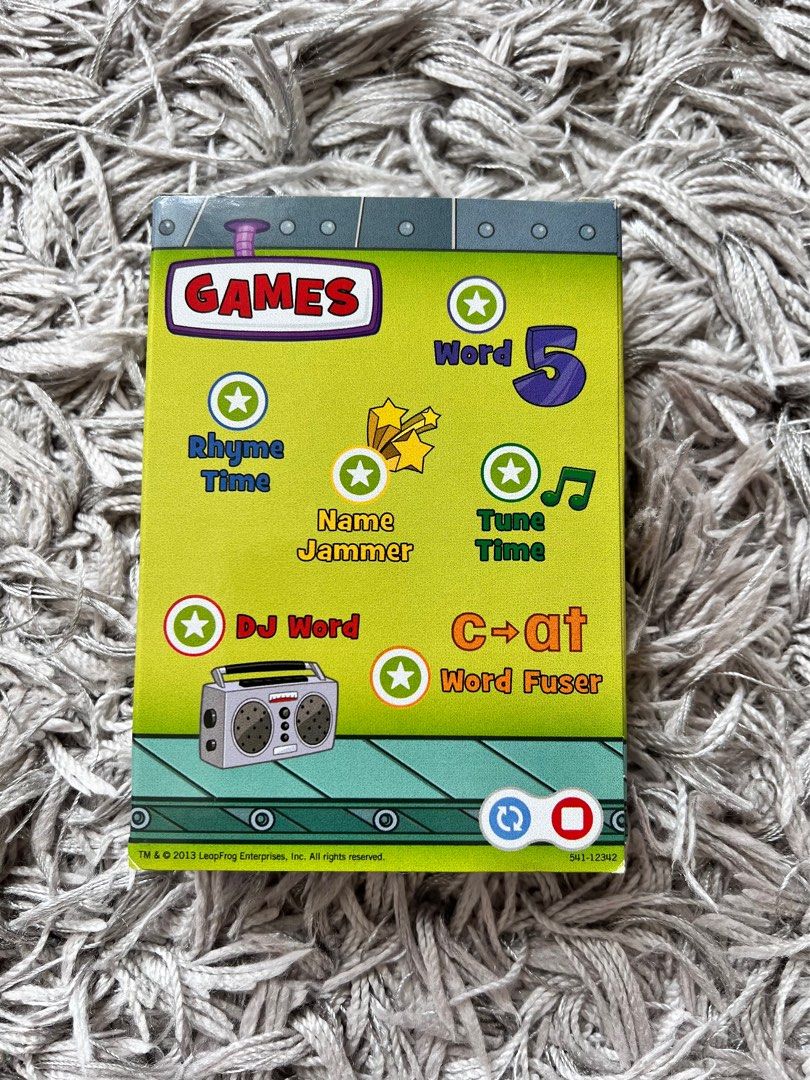Leap Frog Leap Reader Interactive Talking Words Flash Cards, Hobbies ...