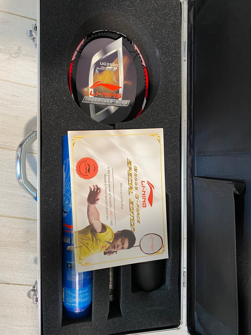 Li Ning Wood G Force special edition badminton racket, Sports Equipment ...