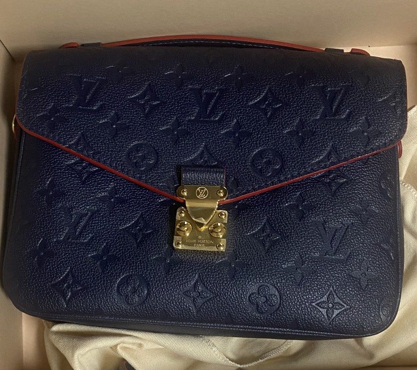 Louis Vuitton LV pochette Metis monogram embossed Empriente leather ...