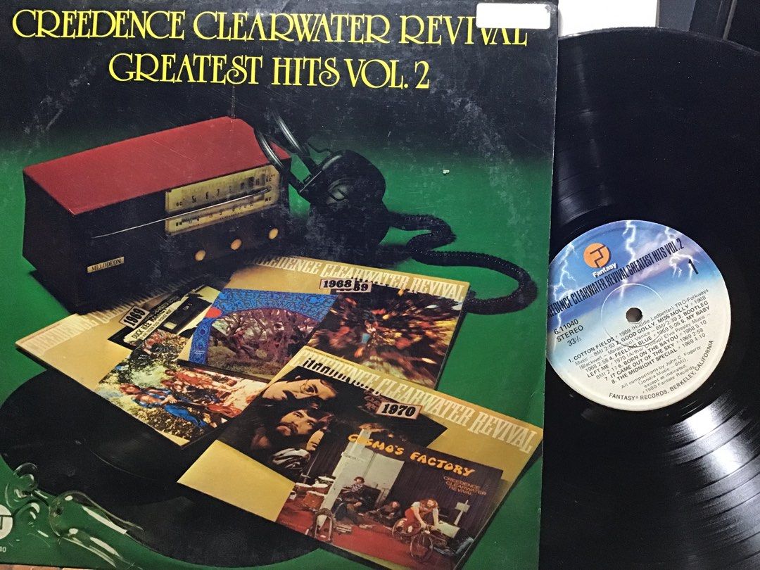LP CCR Creedence Clearwater Revival - Greatest Hits vol 2 OOP VINYL ...