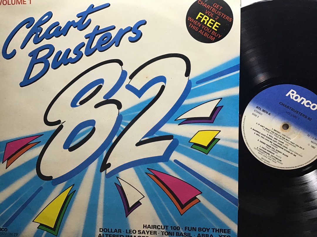 LP Chartbusters 1982 - Haircut 100 ABBA XTC Flock of Seagulls OOP VINYL ...