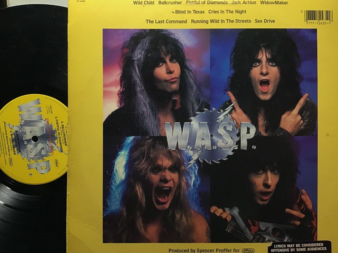 LP WASP W.A.S.P. - The Last Command OOP USA VINYL RECORD Anubis Hard Rock Metal Piring Hitam ...