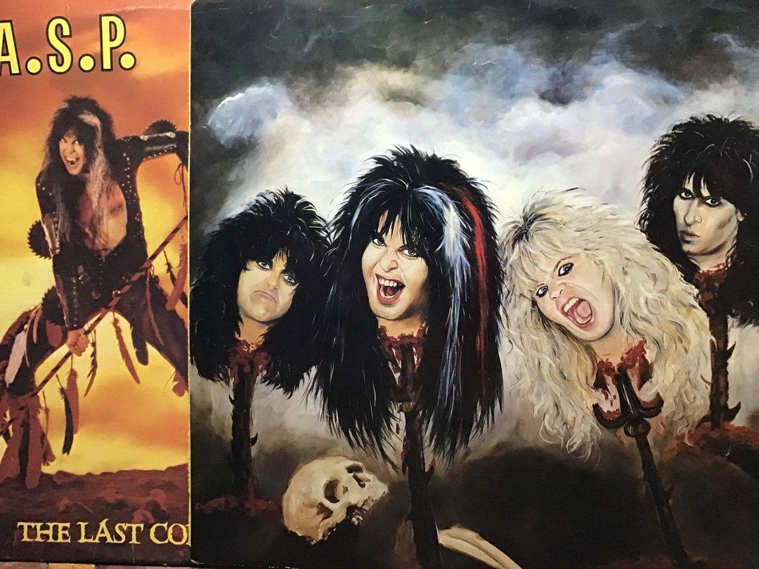 LP WASP W.A.S.P. - The Last Command OOP USA VINYL RECORD Anubis Hard Rock Metal Piring Hitam ...