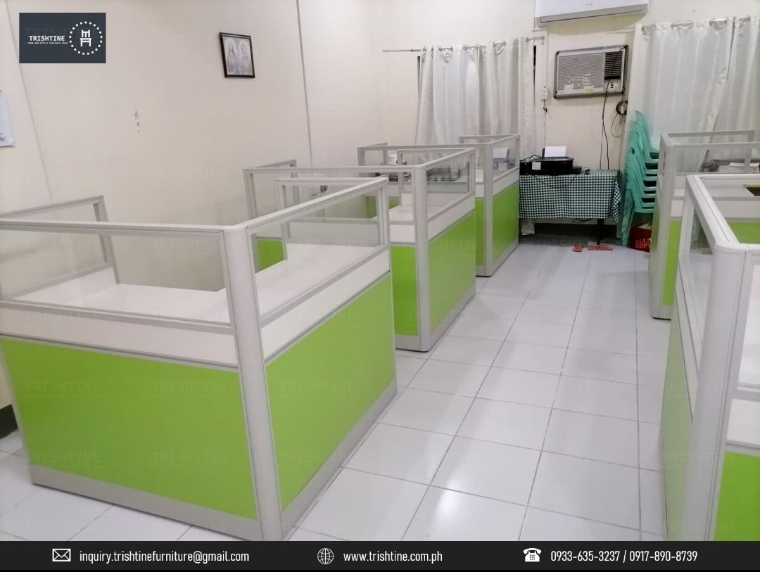 L-shape Partition With Glass / Modular Workstation / Office Furniture ...