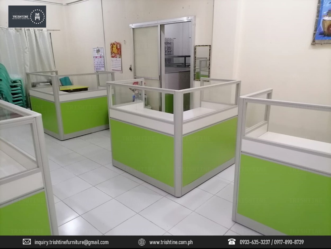 L-shape Partition With Glass / Modular Workstation / Office Furniture ...