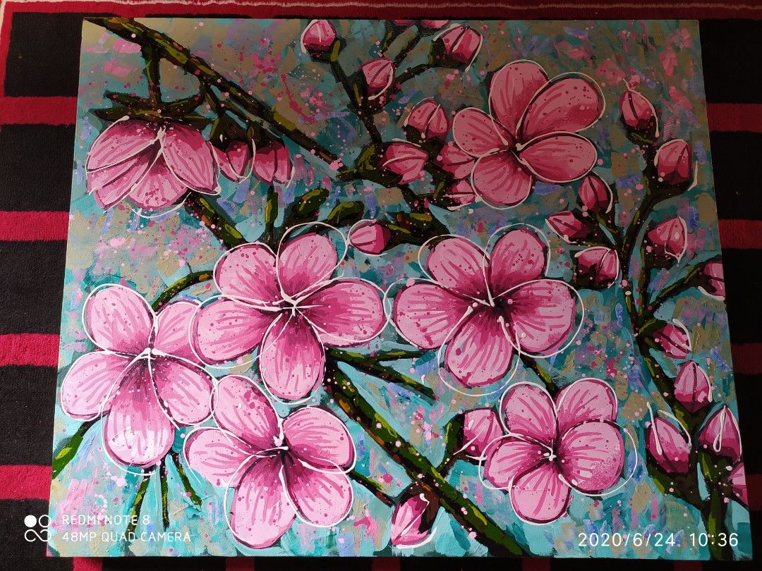 Lukisan Bunga Simple